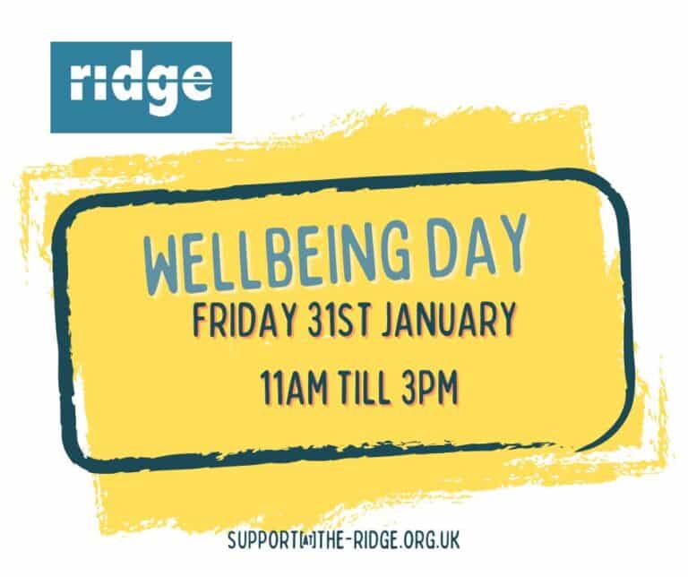 The Ridge January Wellbeing Day | Dunbar & East Lothian Debt Advice Service